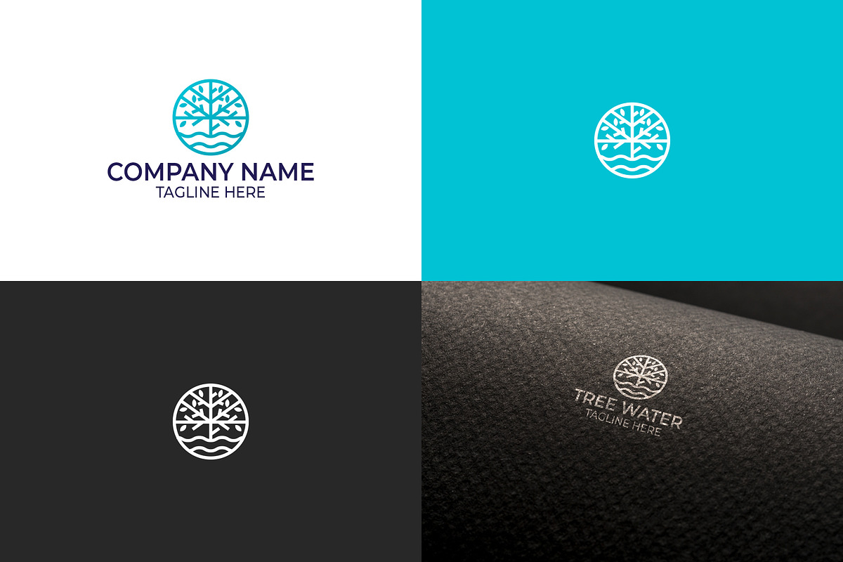 Water Tree Logo, a Branding & Logo Template by GranzCreative