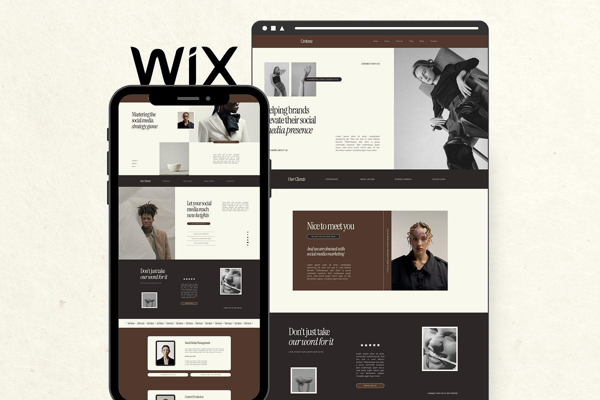 Wix Website Template Small Business, a Wix Template by Branding Babe Co.