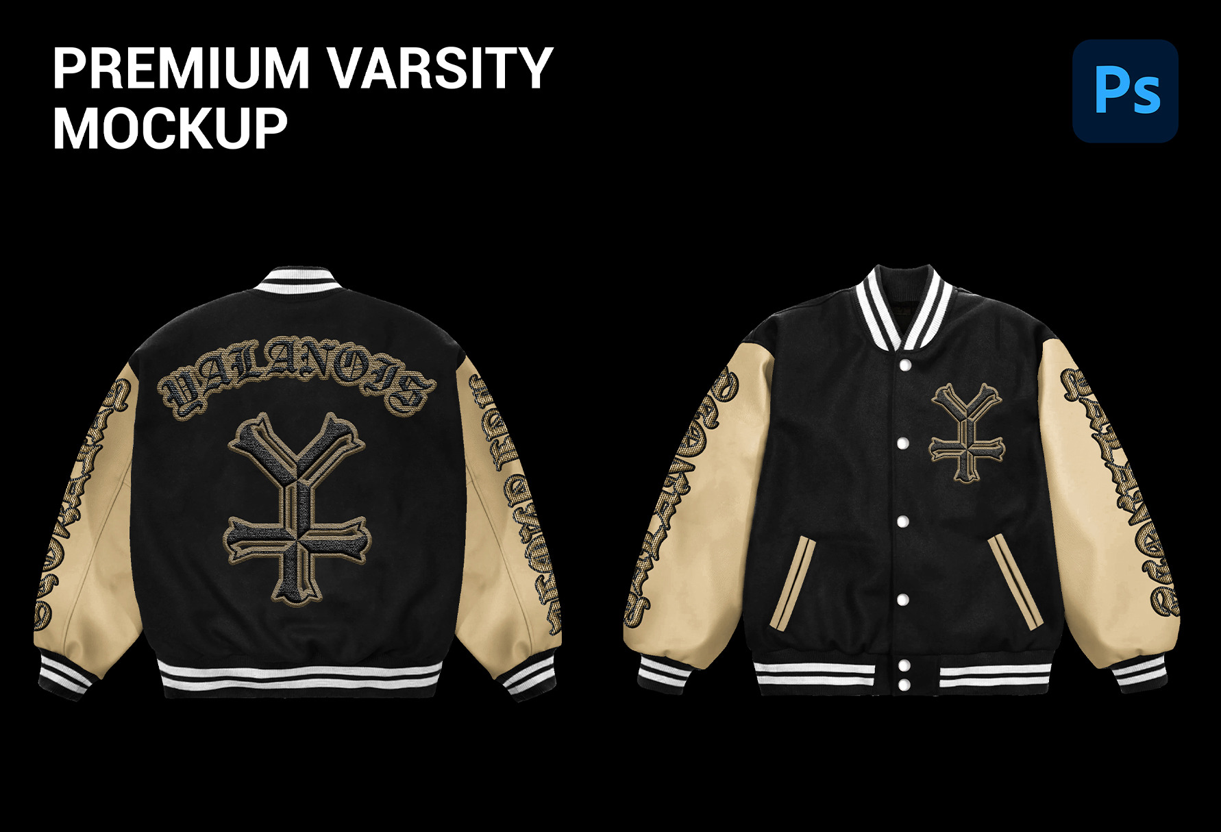 varsity jacket mockup
