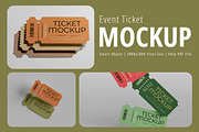 Event Ticket Display Mockup