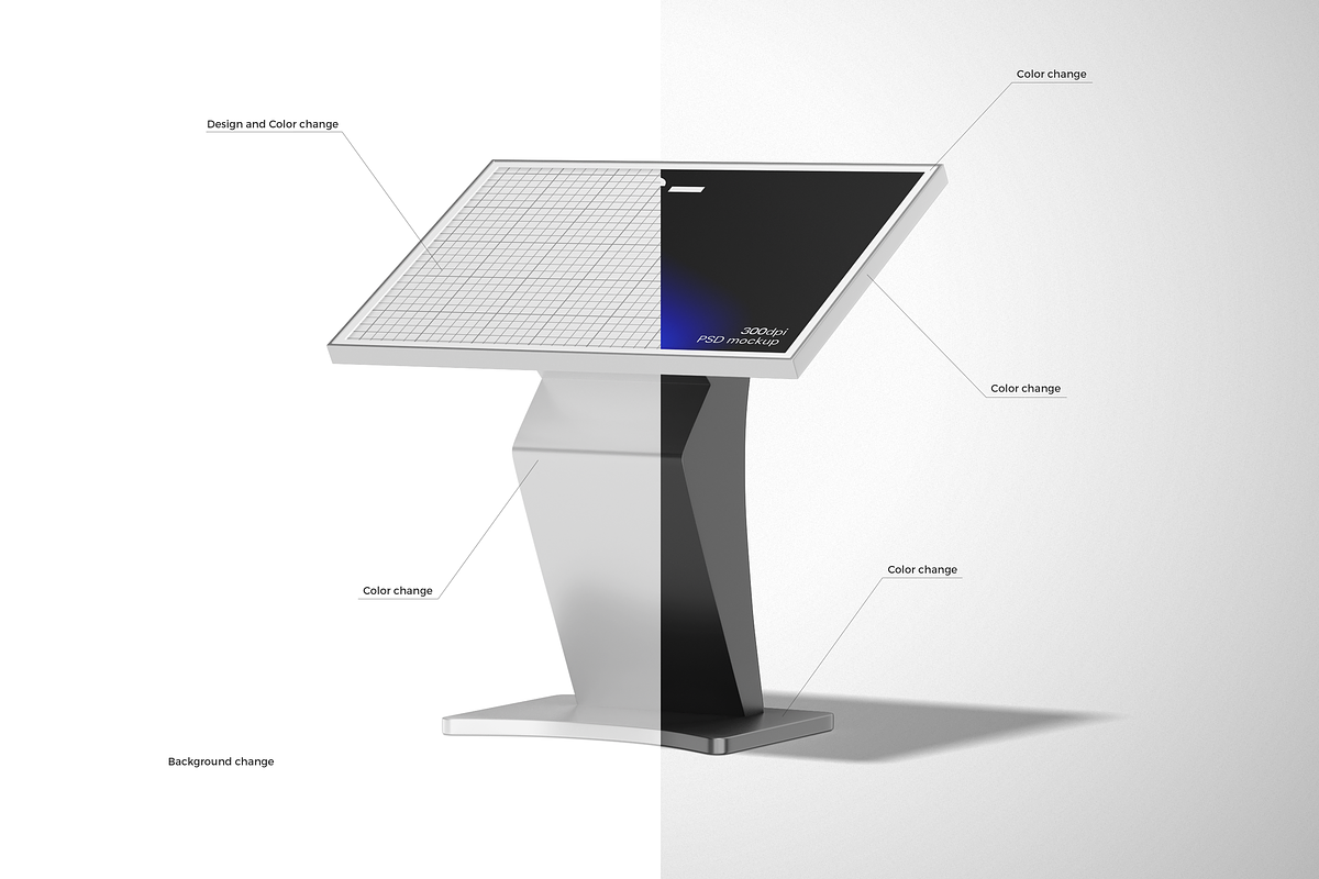 Interactive Kiosk Mockup, a Product Mockup by Mockupdaddy