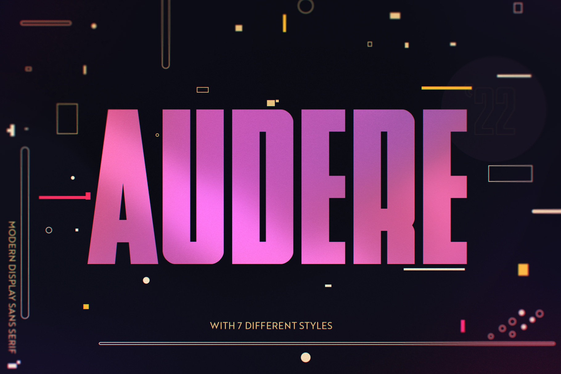 AUDERE - Bold Display Font