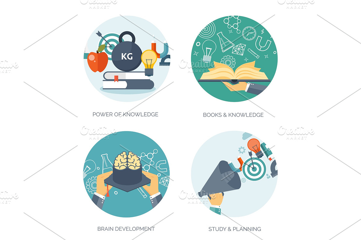 Vector illustration. Flat, an Education Illustration by 32pixels ...
