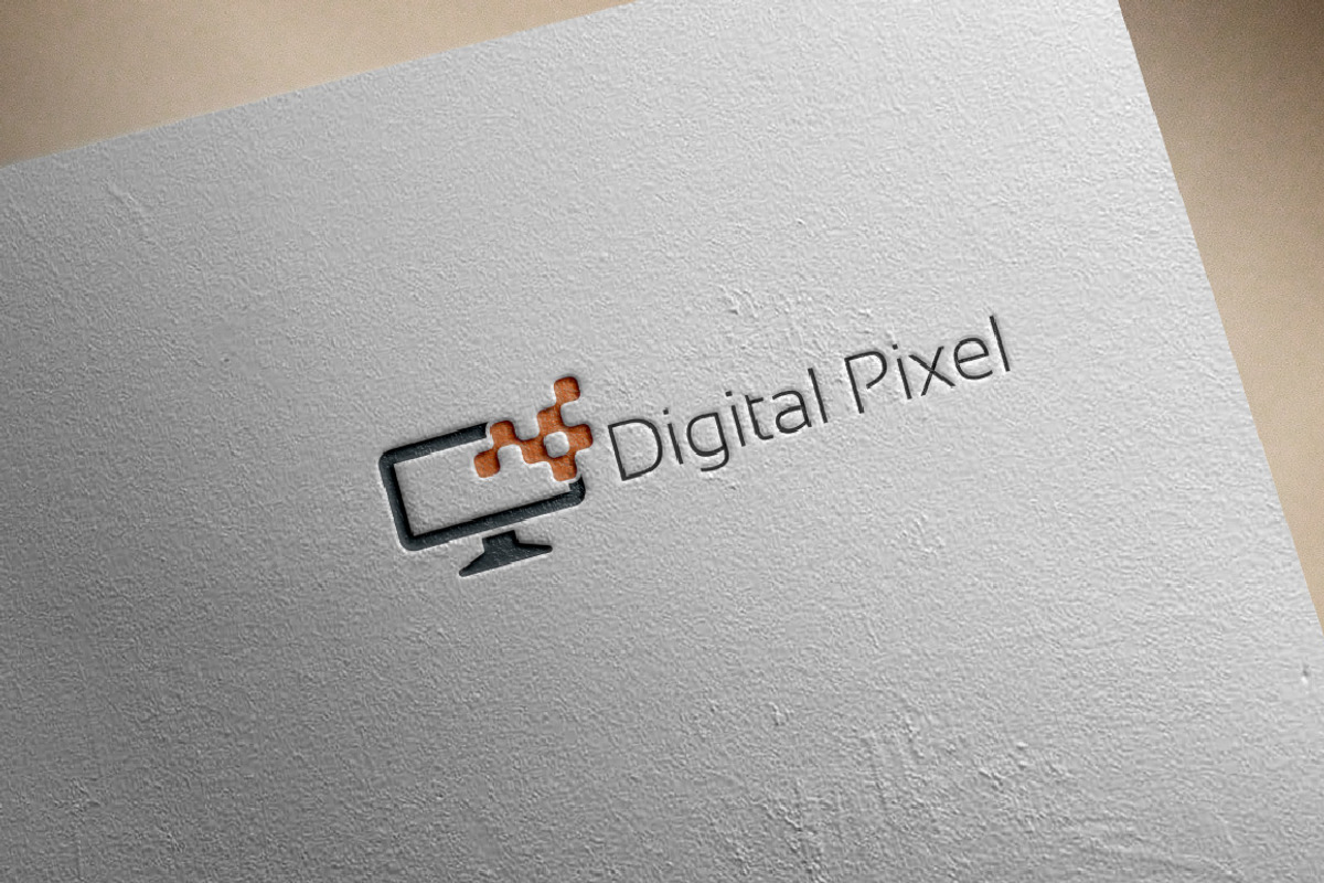 Digital Computer Internet Pixel Logo, a Branding & Logo Template by ...