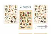 Kids Animal Alphabet and Letter Cards