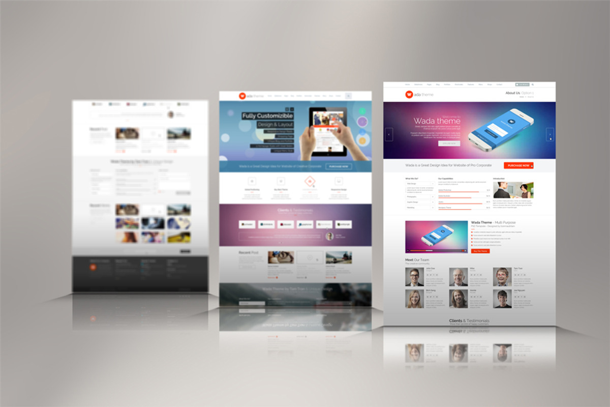 Modern Website Presentation Mockup, a Device Mockup by RgraphicsDesign