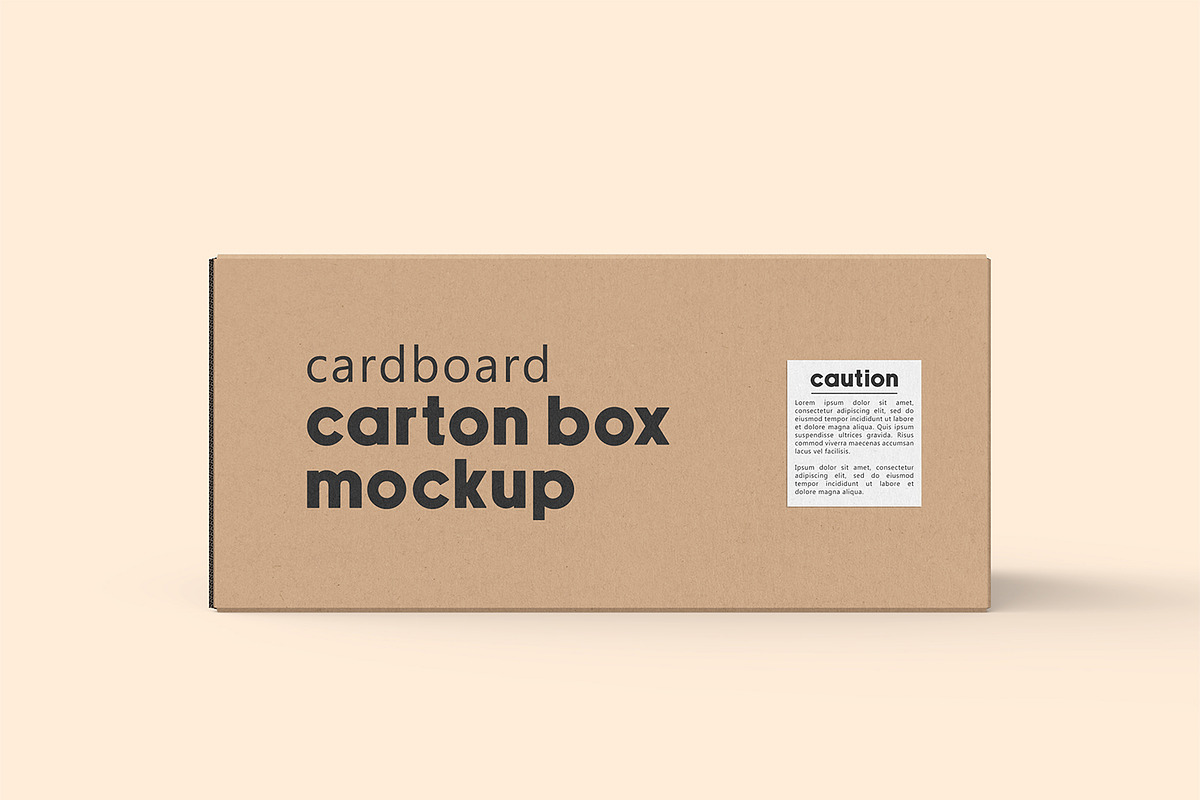 Rectangle Carton Box Mockup, a Packaging Mockup by Ram Studio