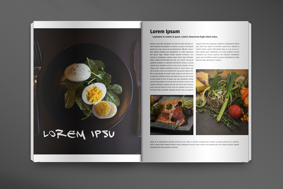 Gourmet Restaurant Magazine Set, a Templates & Theme by wavebreak