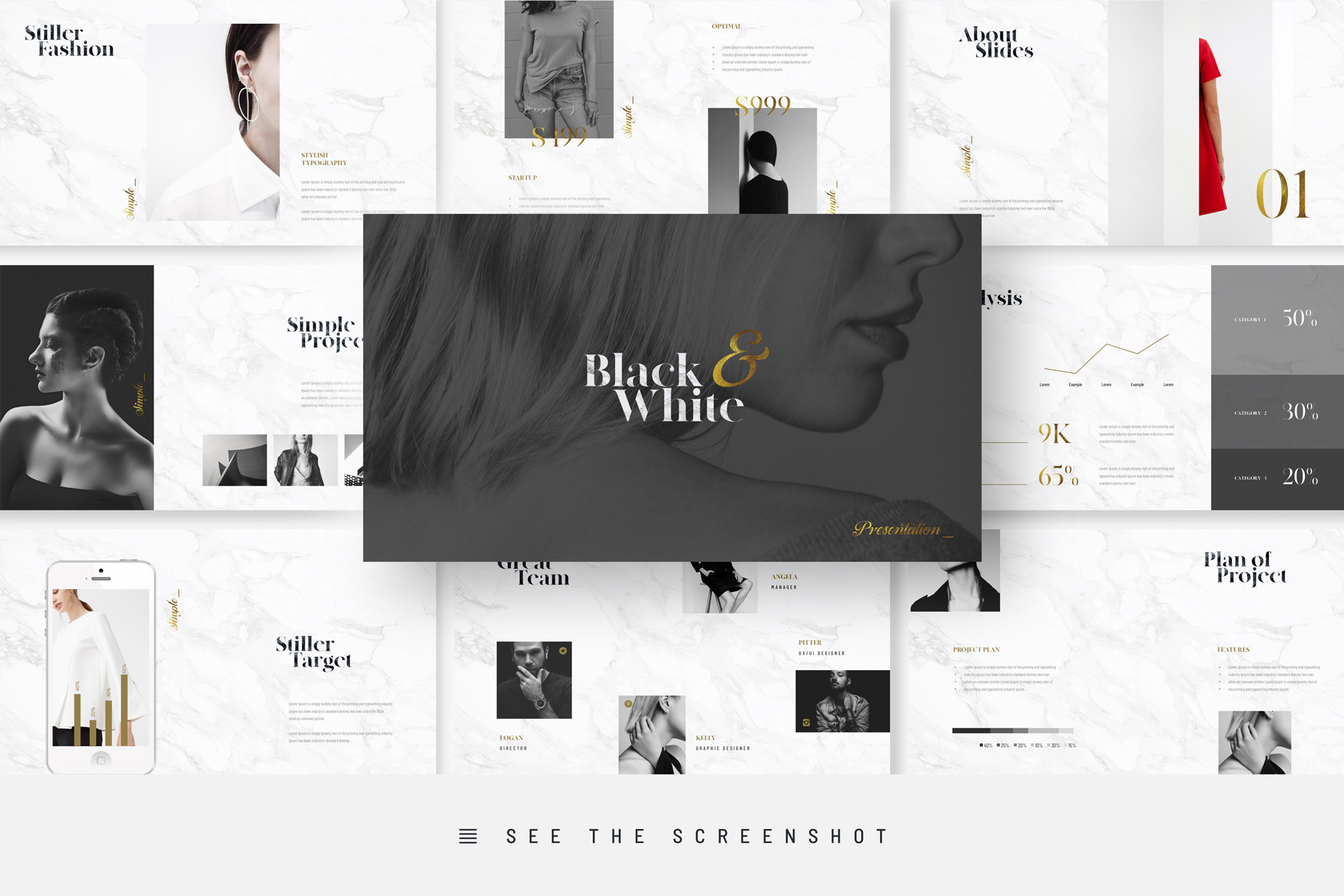 Marble PowerPoint Presentation, a Presentation Template by TemplatesForest