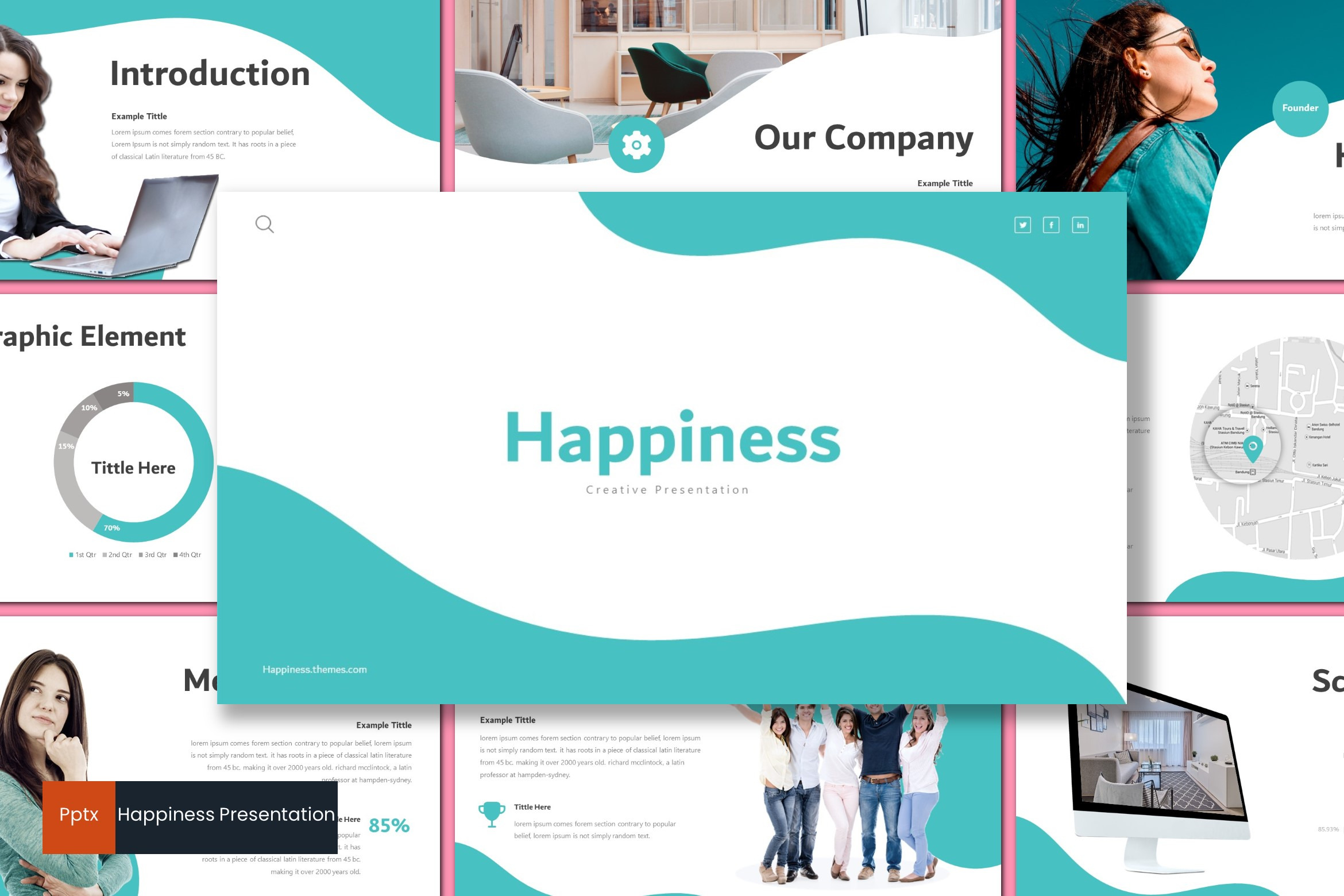 Happiness - Powerpoint Template, a Presentation Template by inspirasign