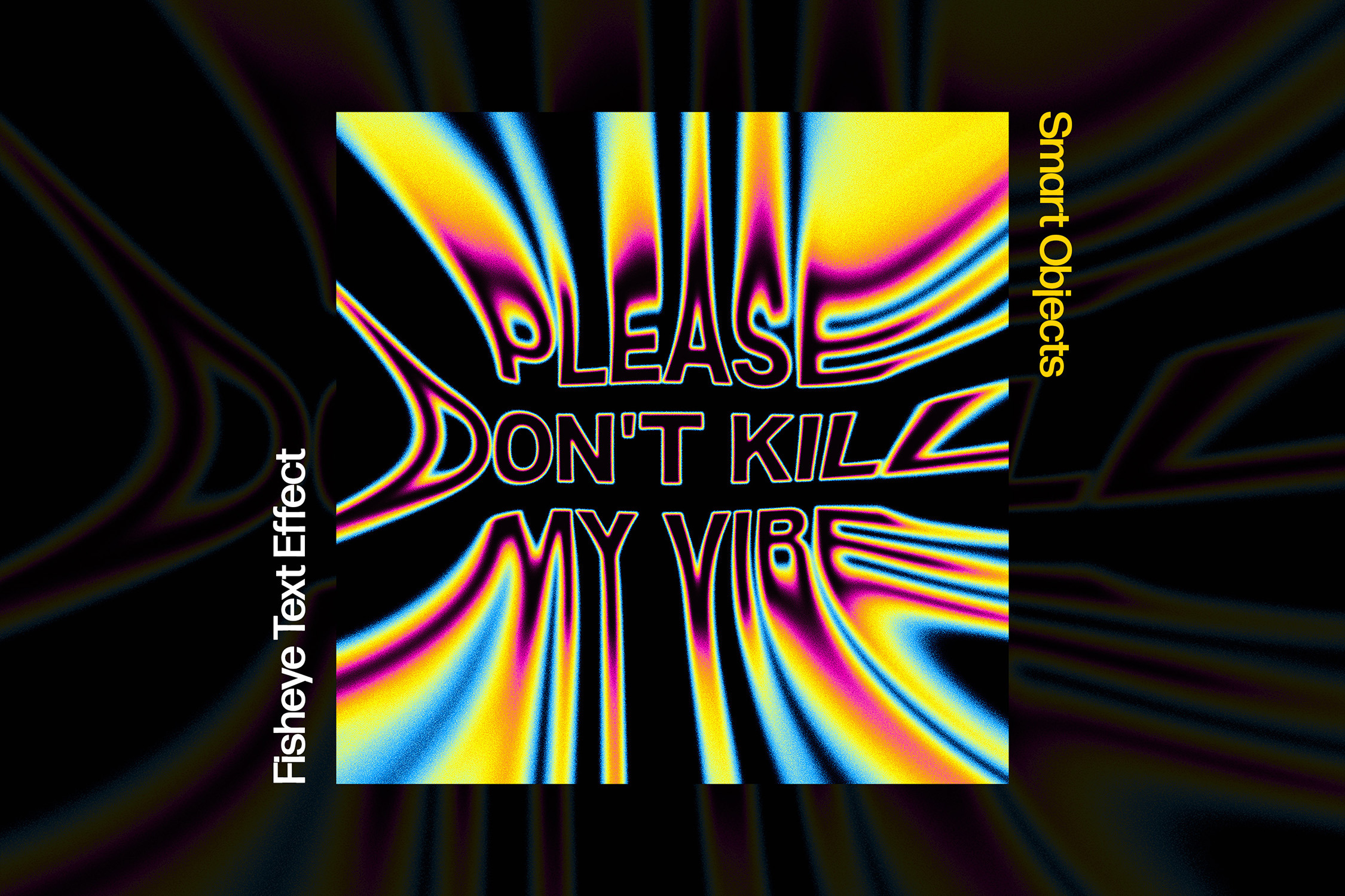 Fisheye Text Effect, a Layer Style Add-On by Design Squad | fisheye ...