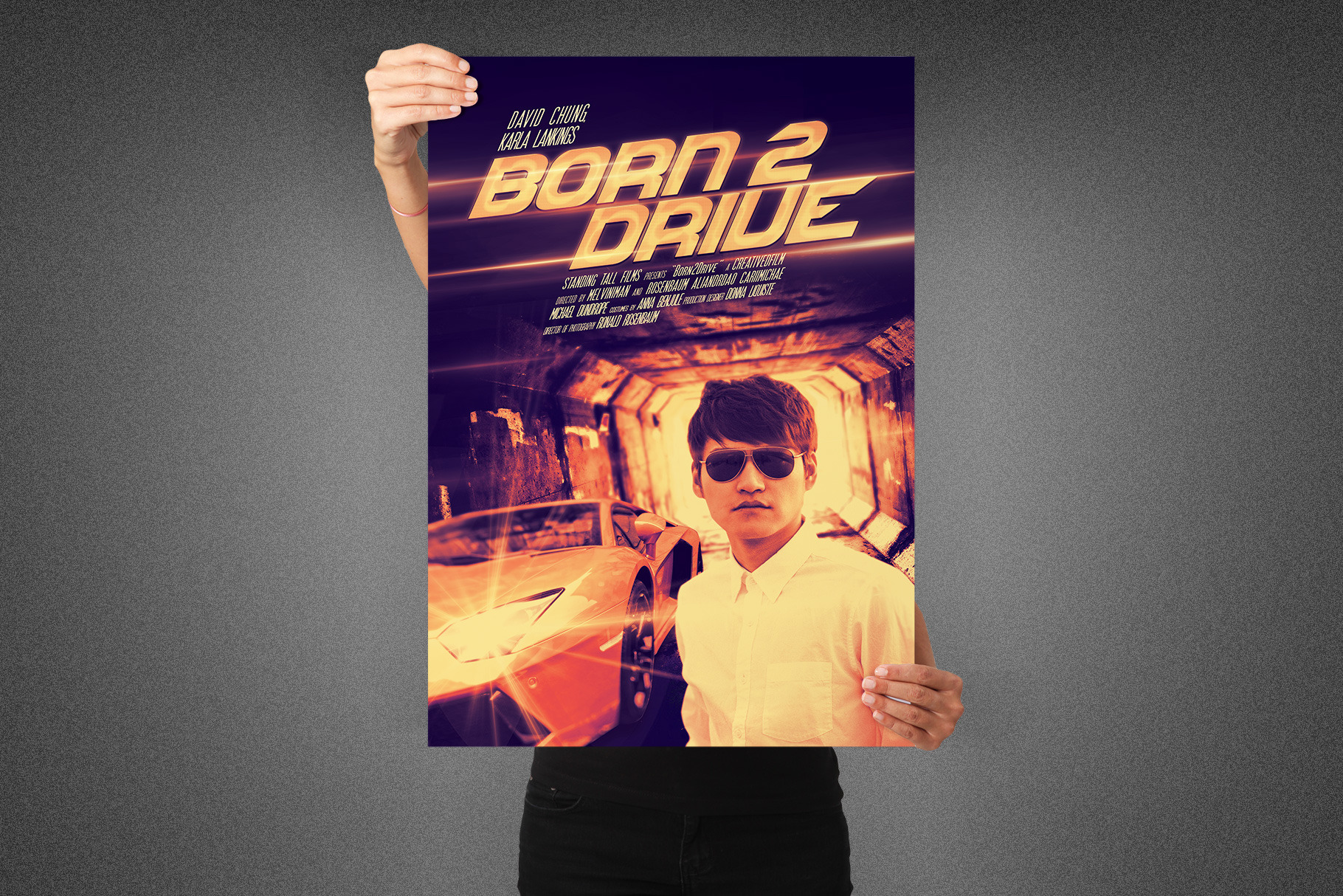 Born to Drive Movie Poster Template, a Flyer Template by loswl