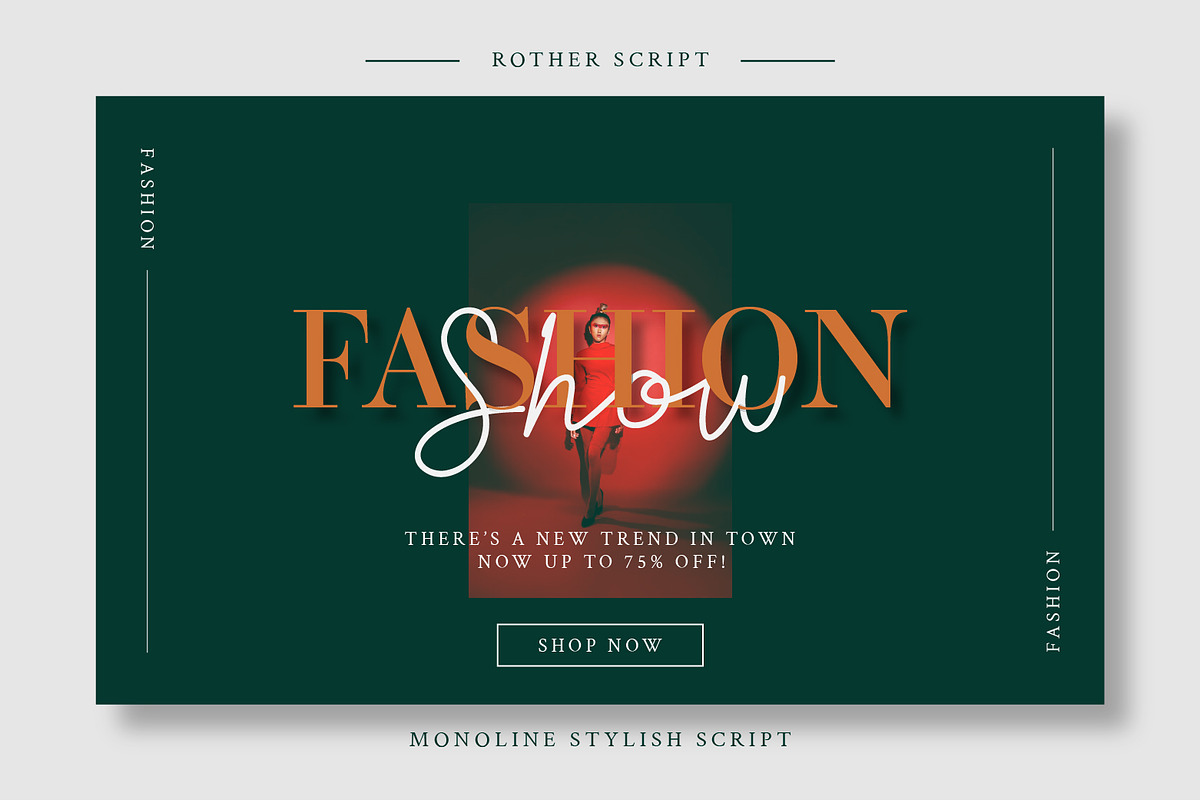 Rother - Script Monoline, a Font by Hasbi Creative | Creative Market