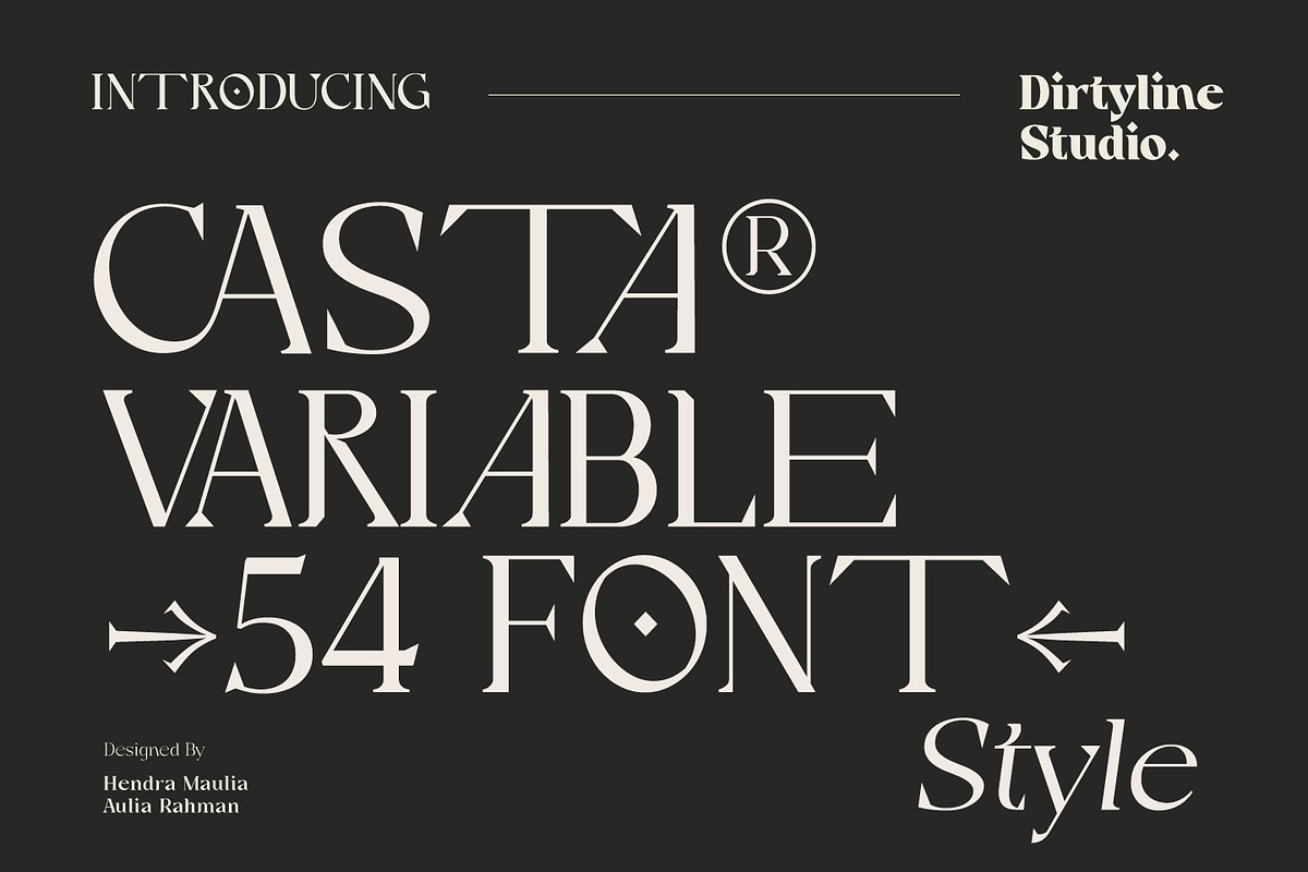 Casta – Display Sans Serif Font, a Sans Serif Font by Dirtyline Studio