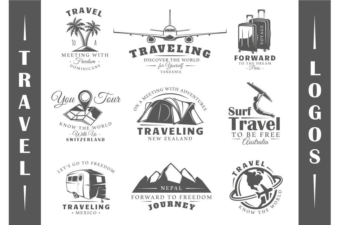 9 Travel Logos Templates Vol.2, a Branding & Logo Template by Art Design