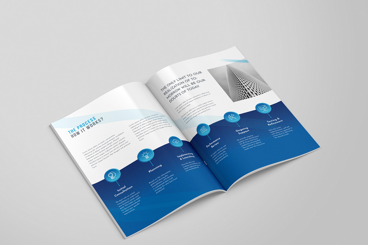 Project Proposal Template, a Brochure Template by BrochuresFactory