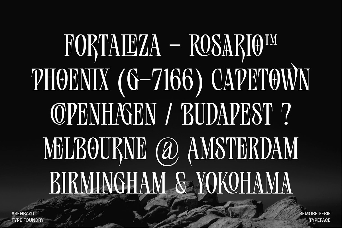 Bemore Serif - Distinctive Serif Font