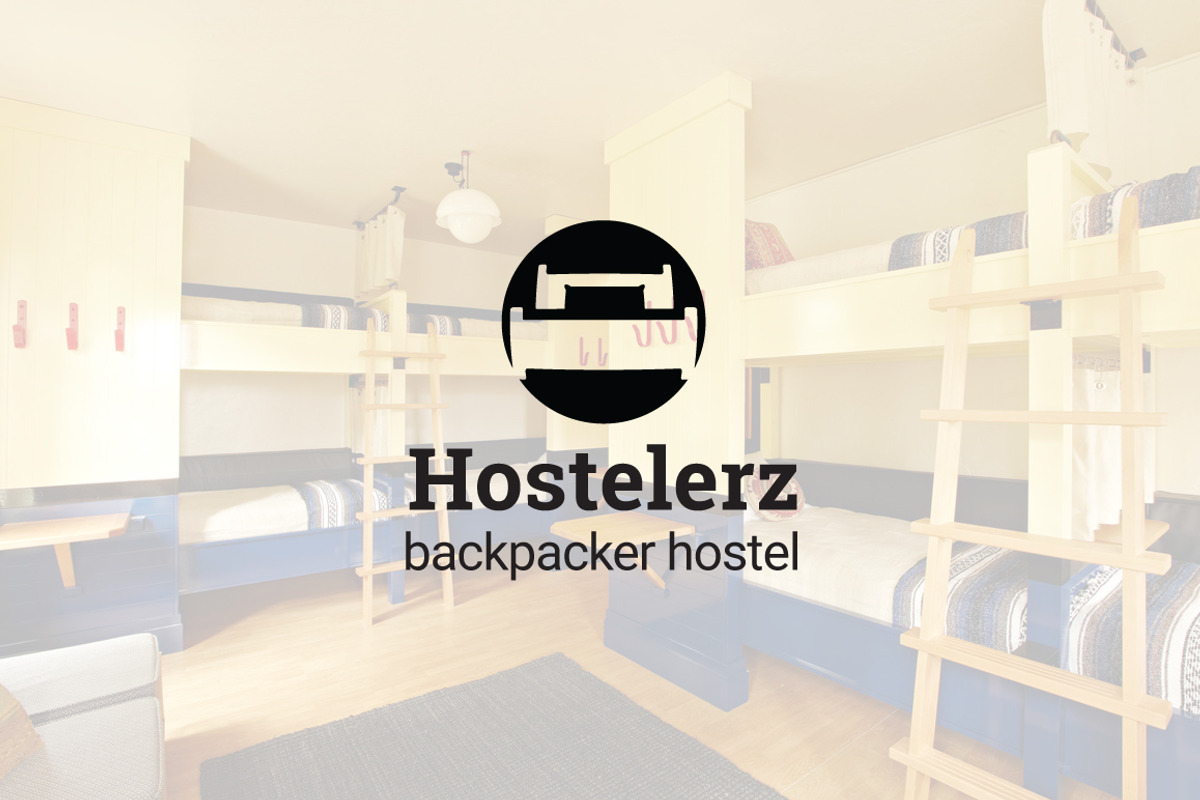 Hostelerz : Backpacker Hostel Logo, a Branding & Logo Template by Punkl ...