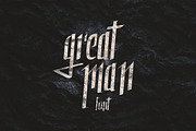 Great Man font, a Blackletter Font by JotaPe / JNP Studio