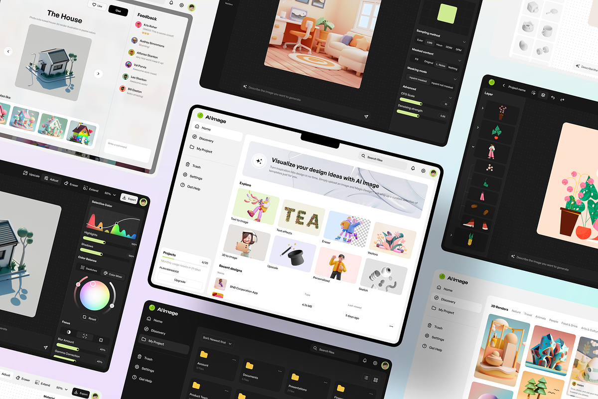 AI Photo UI Kit | Photo Editor UI