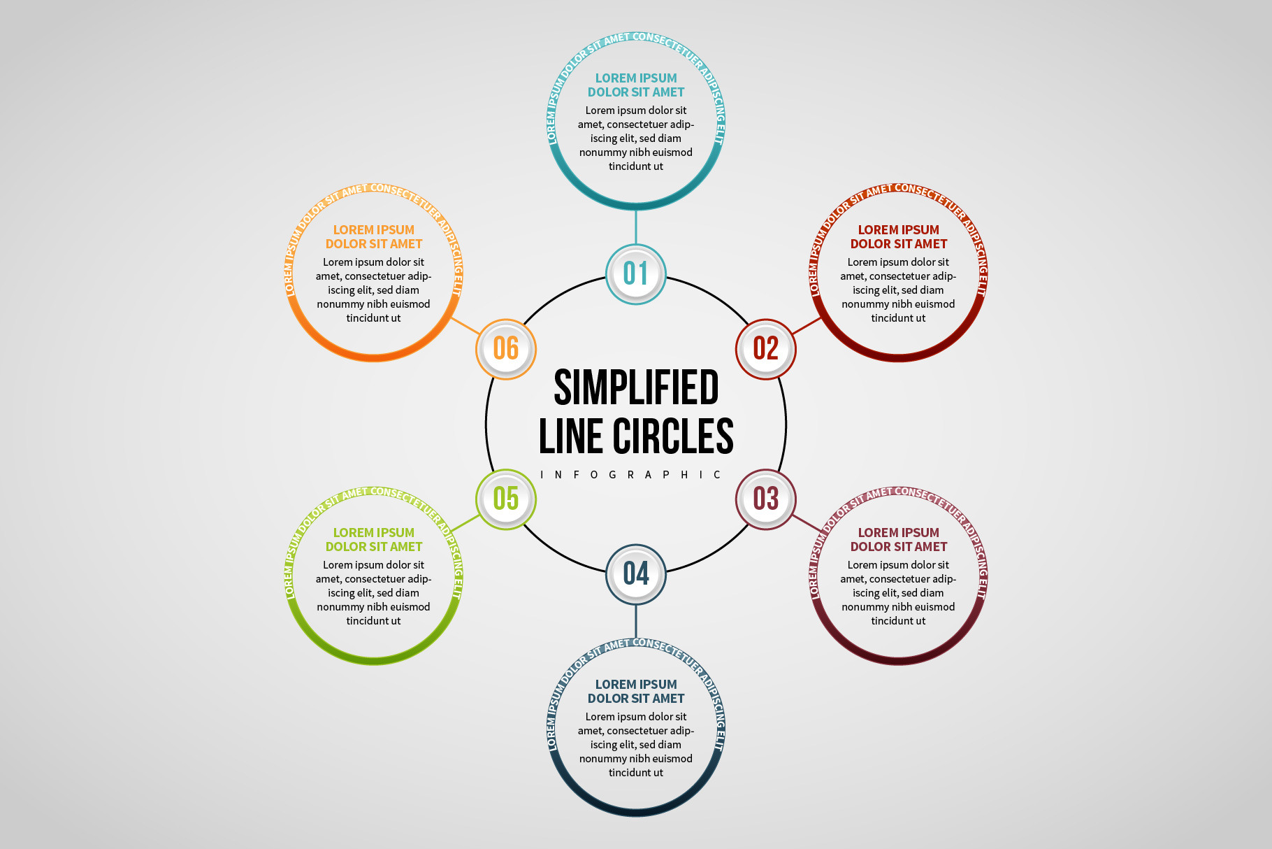 Line Circles Infographic 6, a Templates & Theme by h.utomo