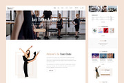 Dance - Dance Studio Website Template | Creative Market