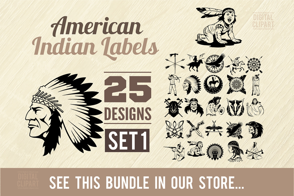 Native American Sign SVG Vector File, an Illustration by Digital ...