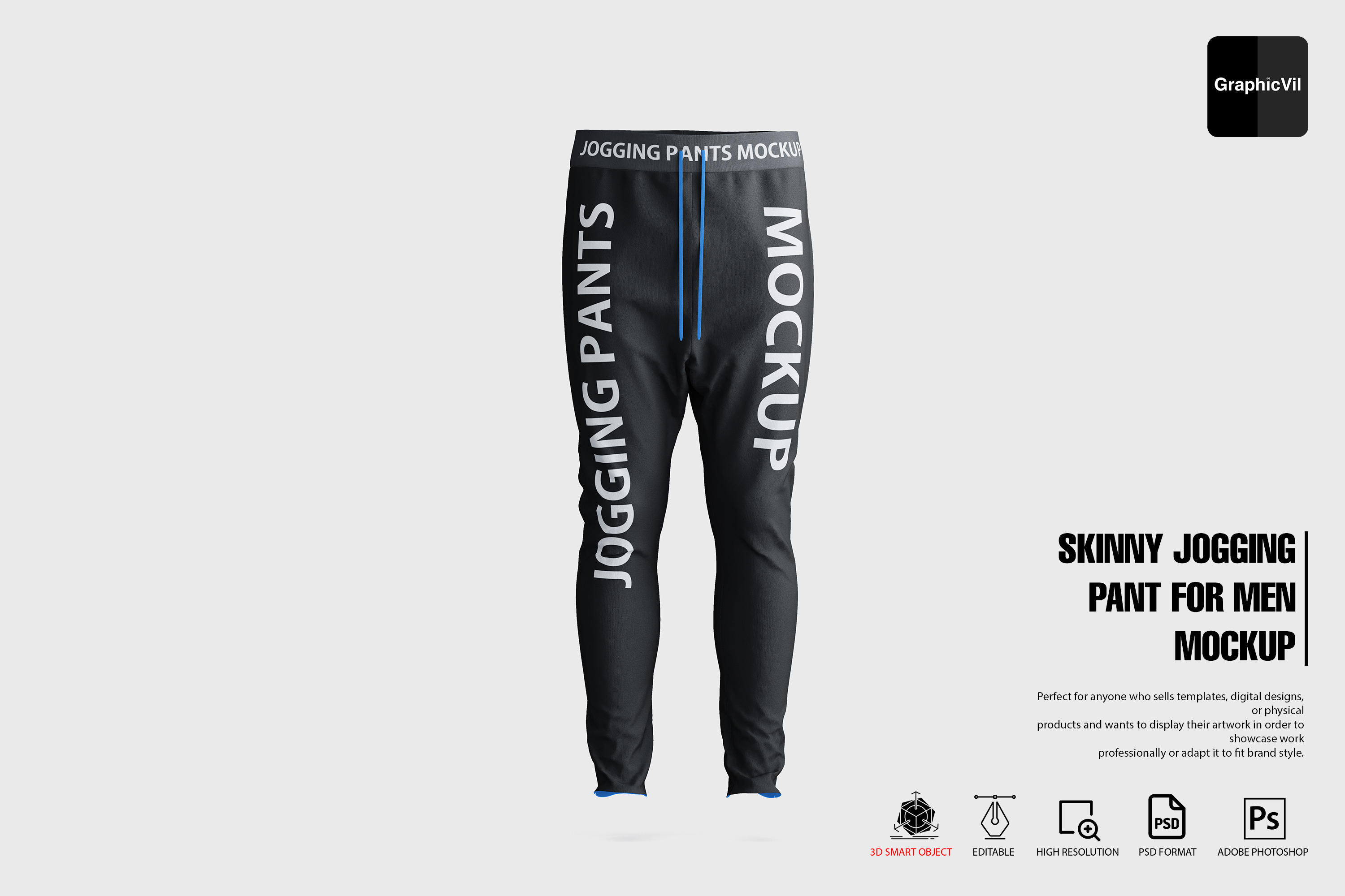 Skinny Jogging Pant for Men Mockups