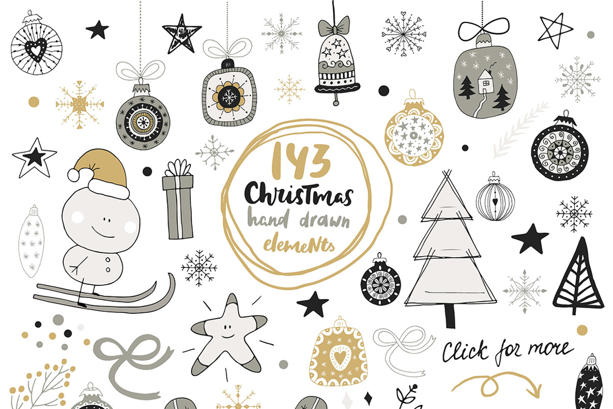 Christmas Collection, an Illustration by Oksana Stepova | Creative Market