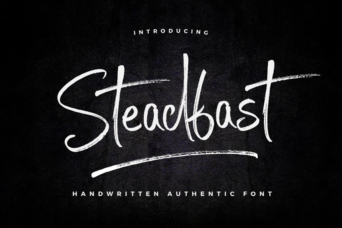 Steadfast Script, a Script Font by Mats-Peter Forss
