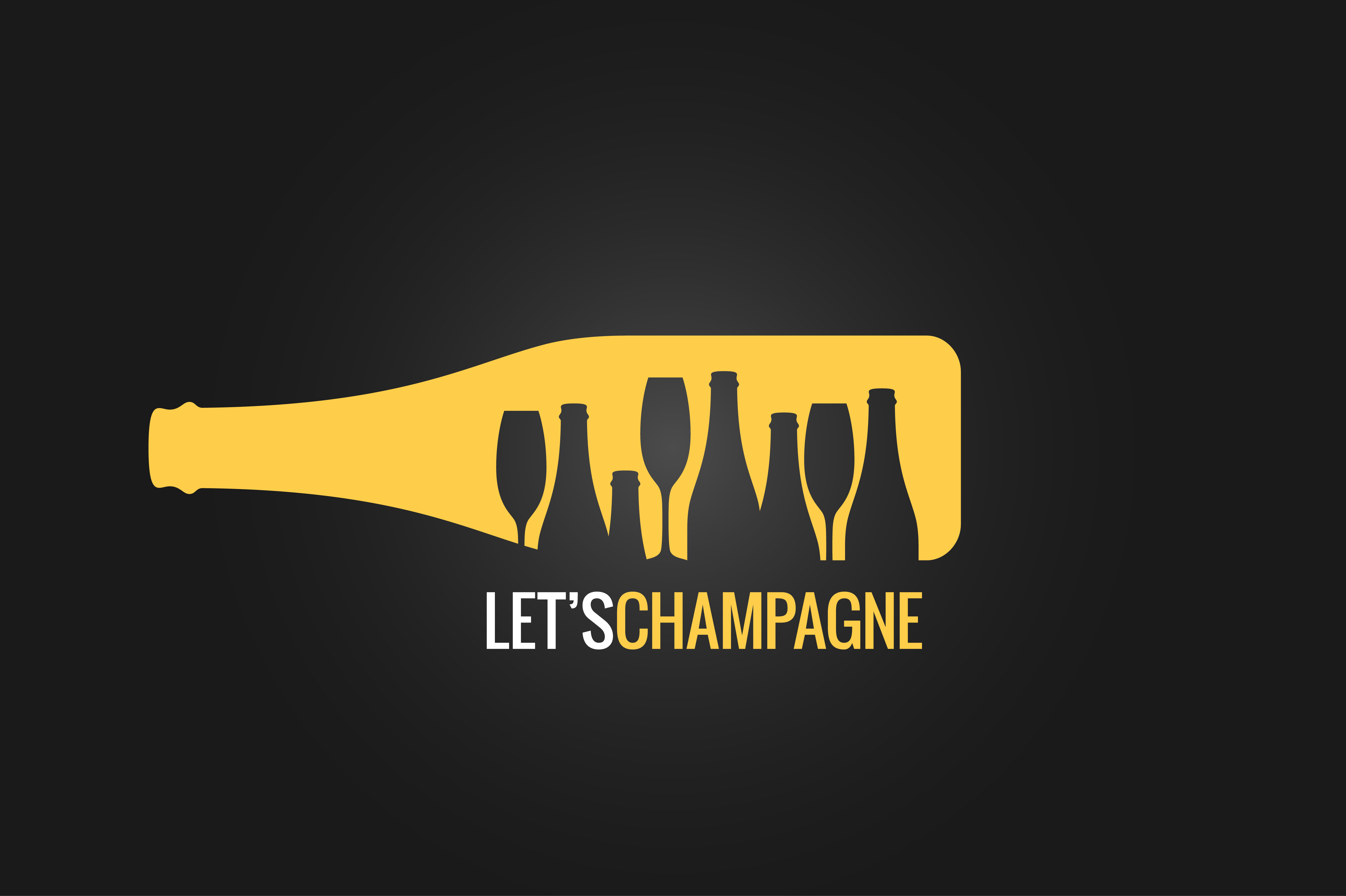 champagne bottle logo design, a Food Illustration by PushLogo