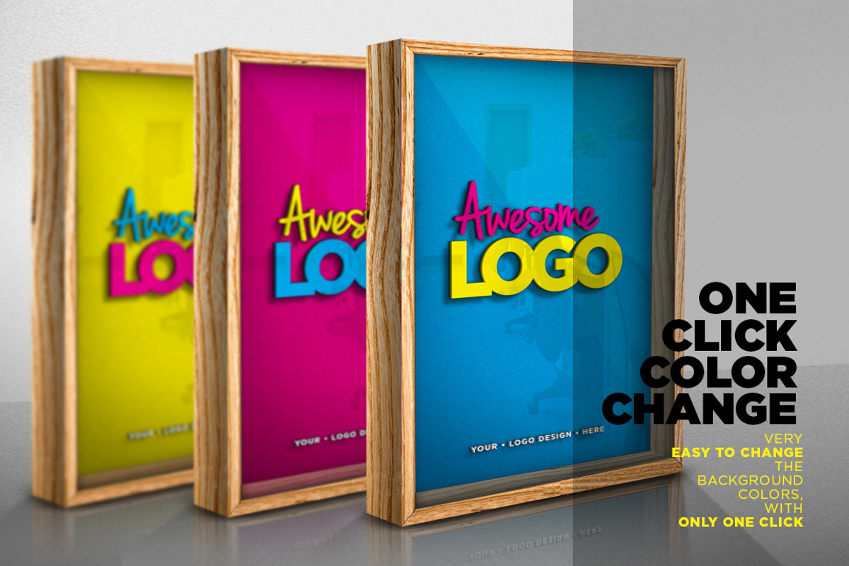 Logo/Poster Frame Mockup, a Product Mockup by Mihai Frankfurt