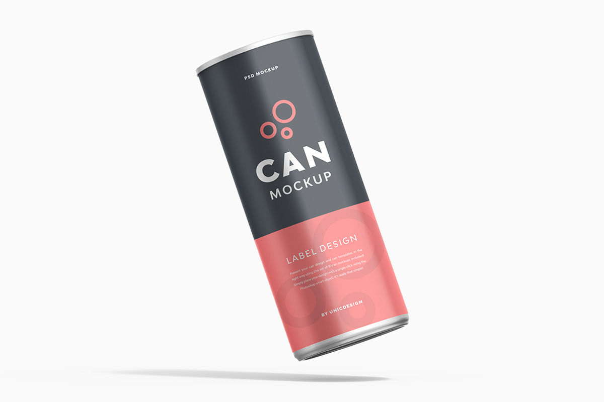Can Mockup, a Mockup by UnicDesign