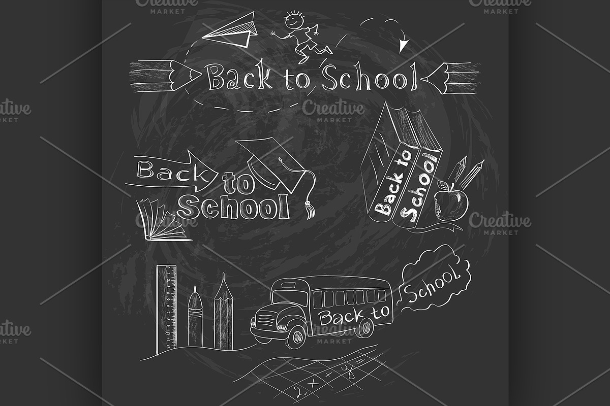 Back to School Calligraphic Designs, an Education Illustration by ...