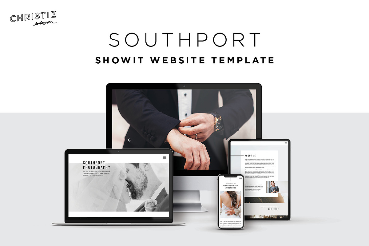 Southport Website Template, a Websites & App Template by Christie Evenson