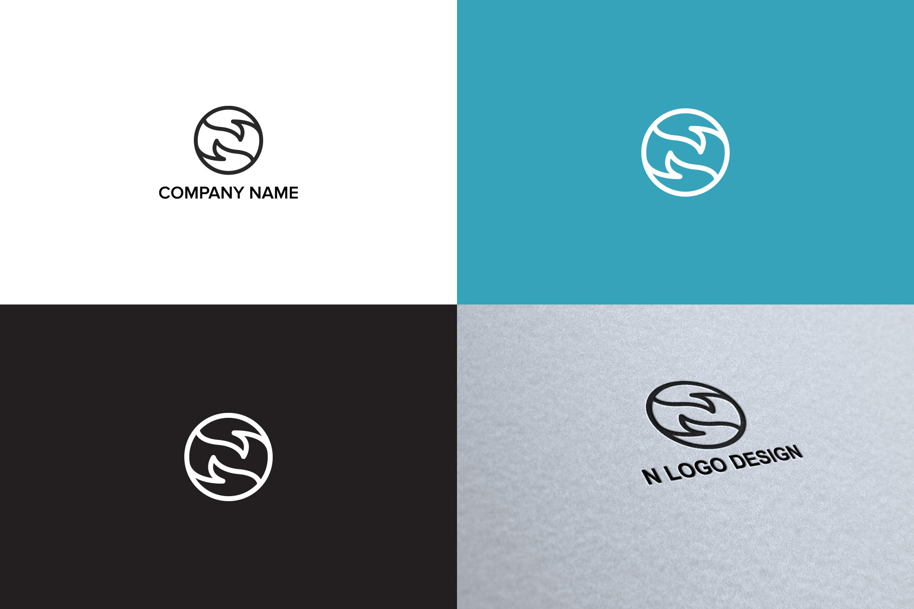 Letter N logo design, a Branding & Logo Template by GranzCreative
