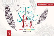 Free Spirit Pack (vector design) | Decorative Illustrations ~ Creative ...