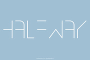 Halfway Font, a Font by Fun Font Shop