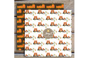 Fall Owl Autumn Digital Papers, a Pattern Graphic by JennyL Designs