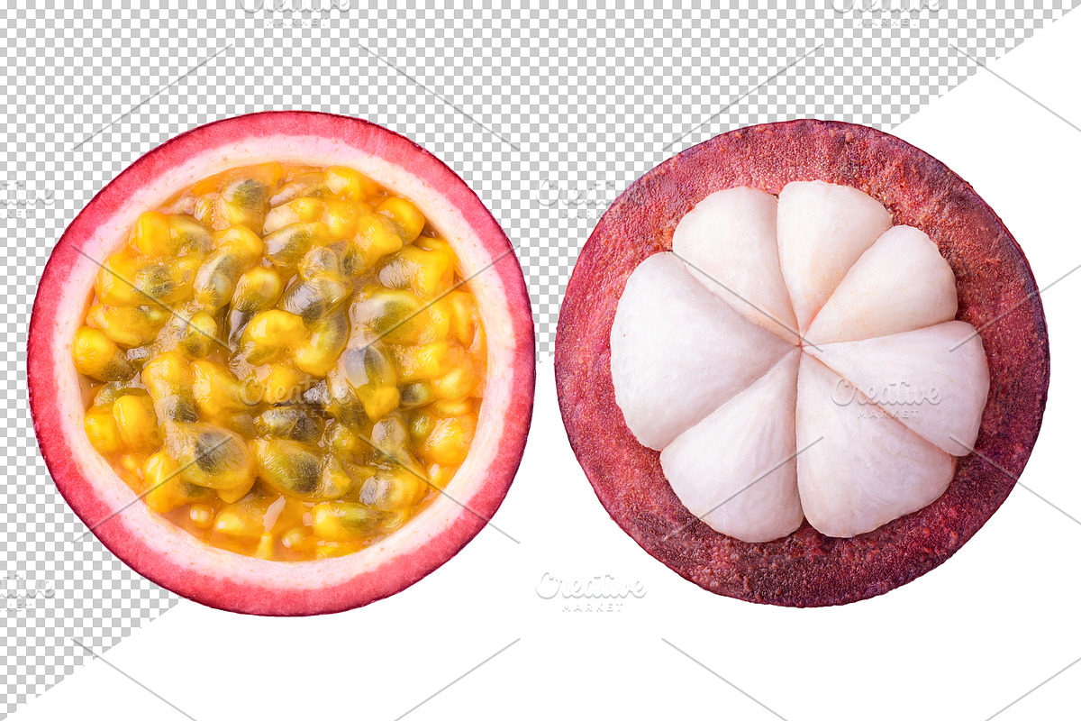 Tropical fruits slices, an Object Graphic by Fruits+Veggies