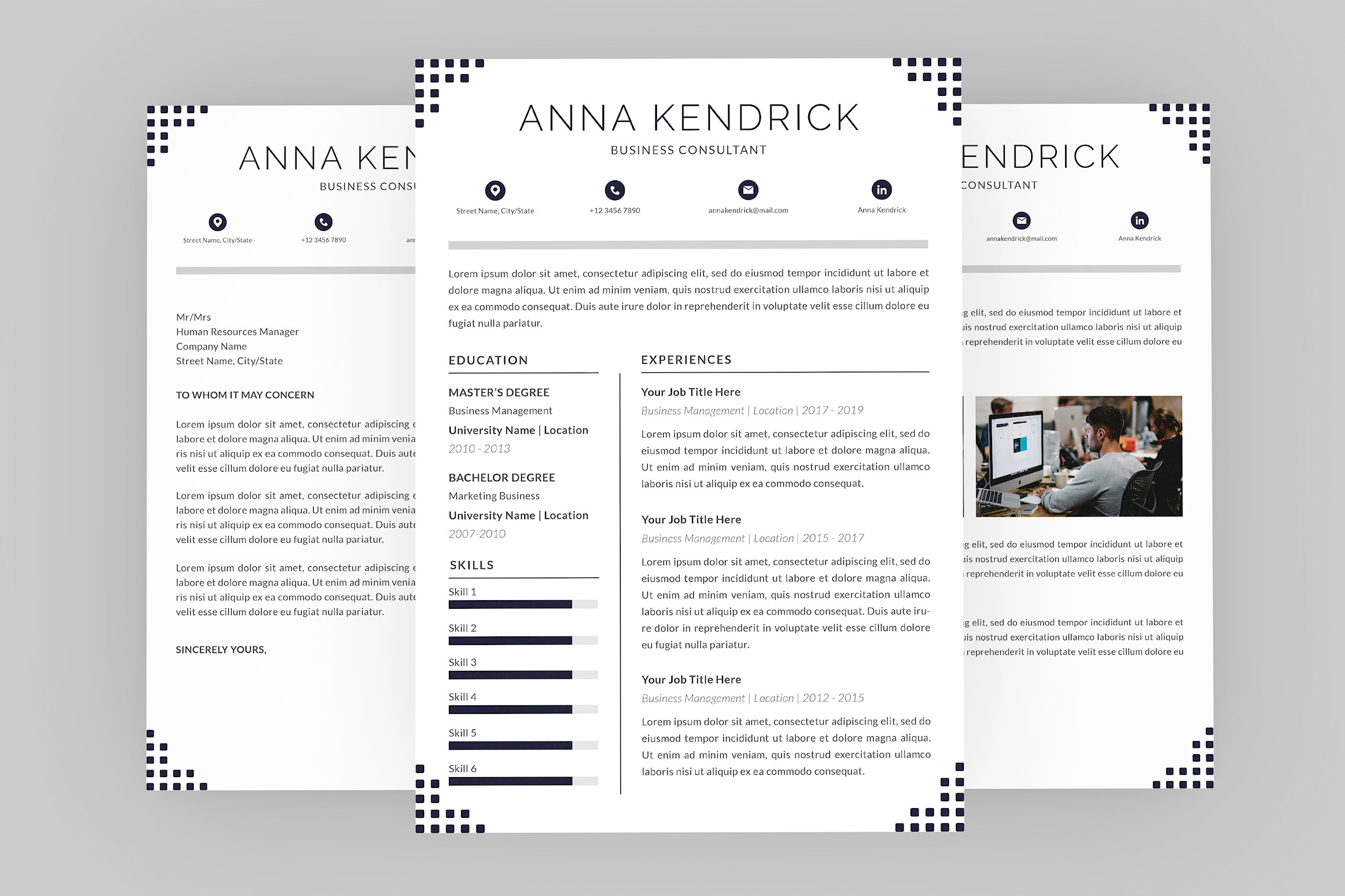 Consultant Anna Resume Designer, a Resume Template by AQR Studio ...