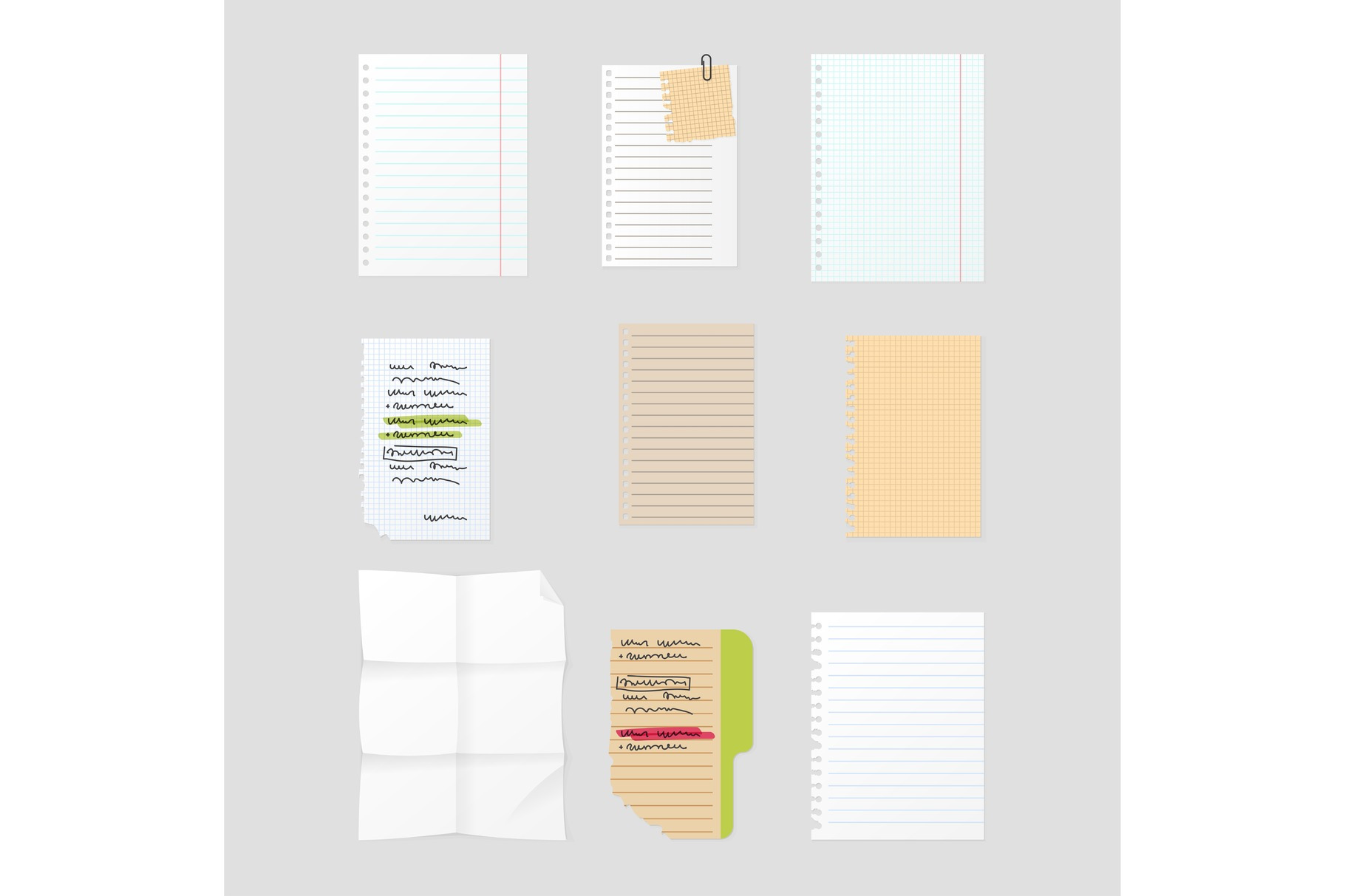 Sticker notes vector illustration. | Work Illustrations ~ Creative Market