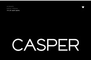 Casper Typeface, a Sans Serif Font by Foxtype