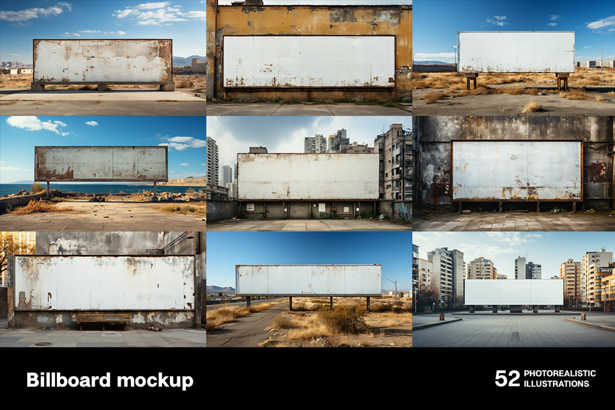 Billboard mockup. Collection, an Object Illustration by Handmadefont