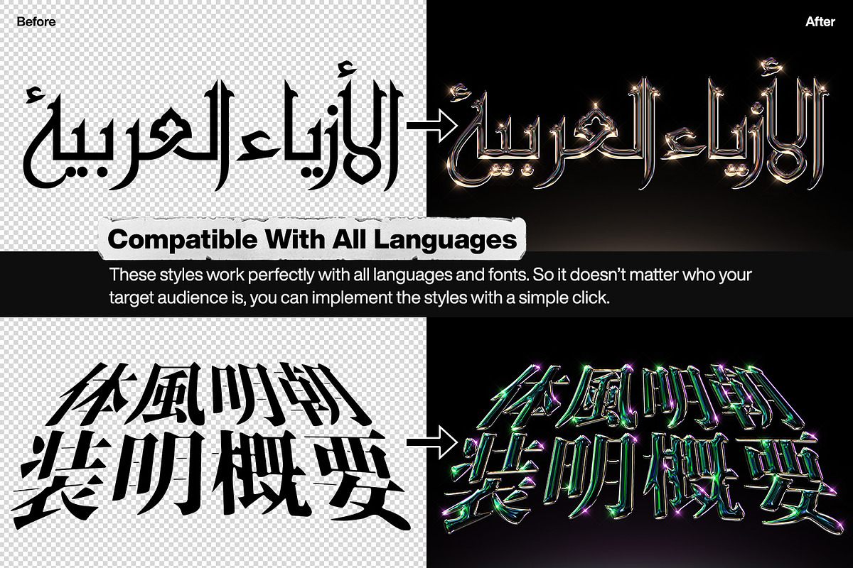 Chrome Text Styles Vol.4, a Layer Style Add-On by Hyperpix Productions