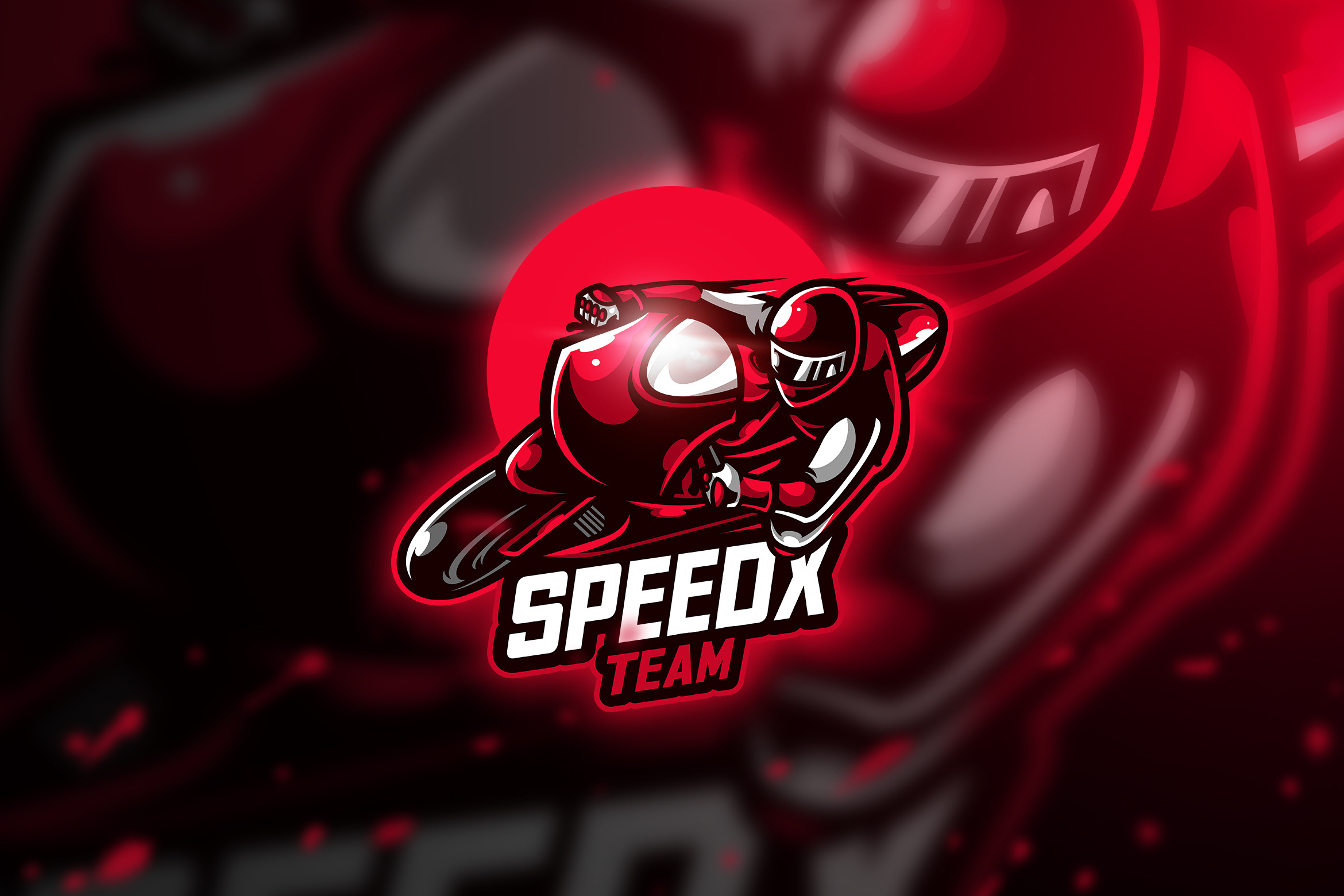 Racing - Mascot & Esport Logo, a Branding & Logo Template by AQR Studio