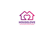 House Love Logo, a Branding & Logo Template by 3ab2ou