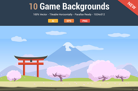 10 Modern Game Backgrounds | Background Graphics ~ Creative Market