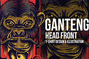 Ganteng Front Head Illustration, an Animal Illustration by badsyxn ...