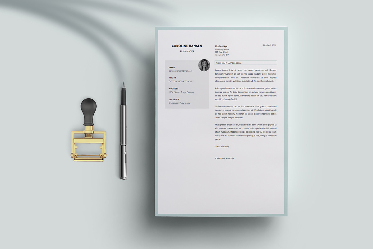 Resume and Cover Letter Template, a Resume Template by Leo Resume